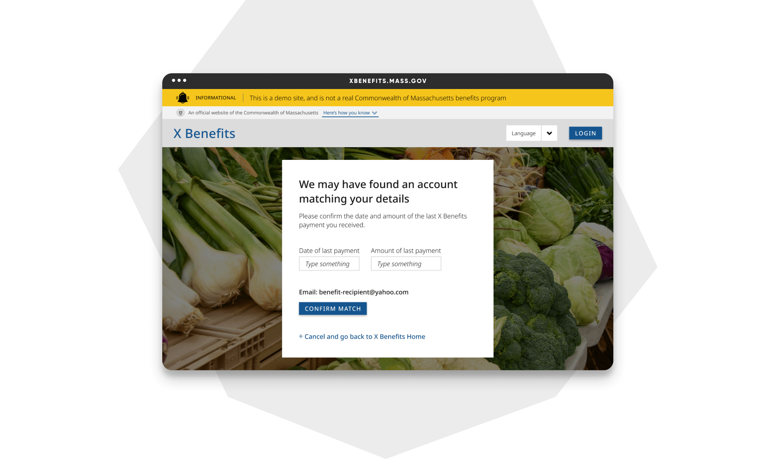 X Benefits: from proof of concept to Massachusetts authentication